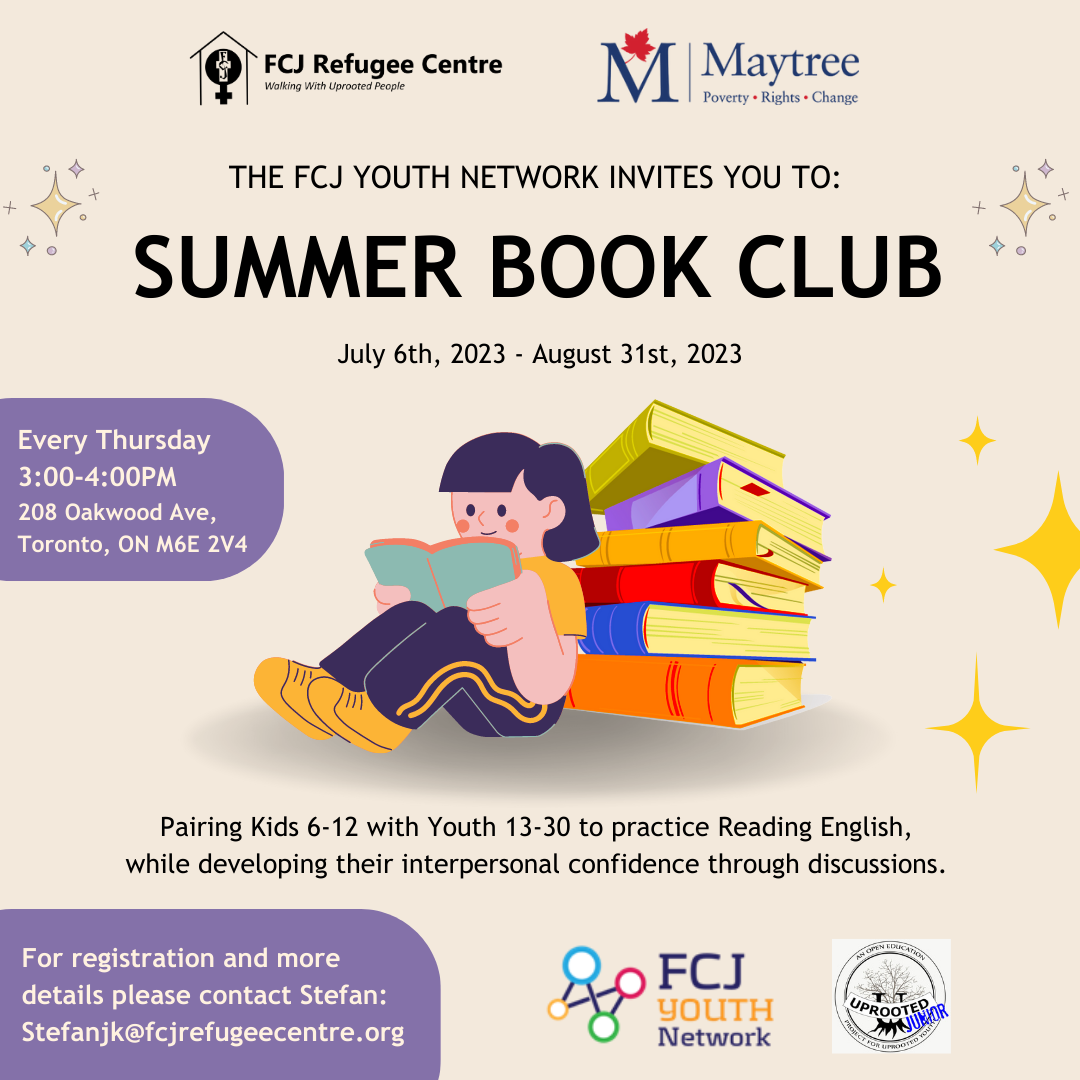 Summer Book Club – FCJ Refugee Centre