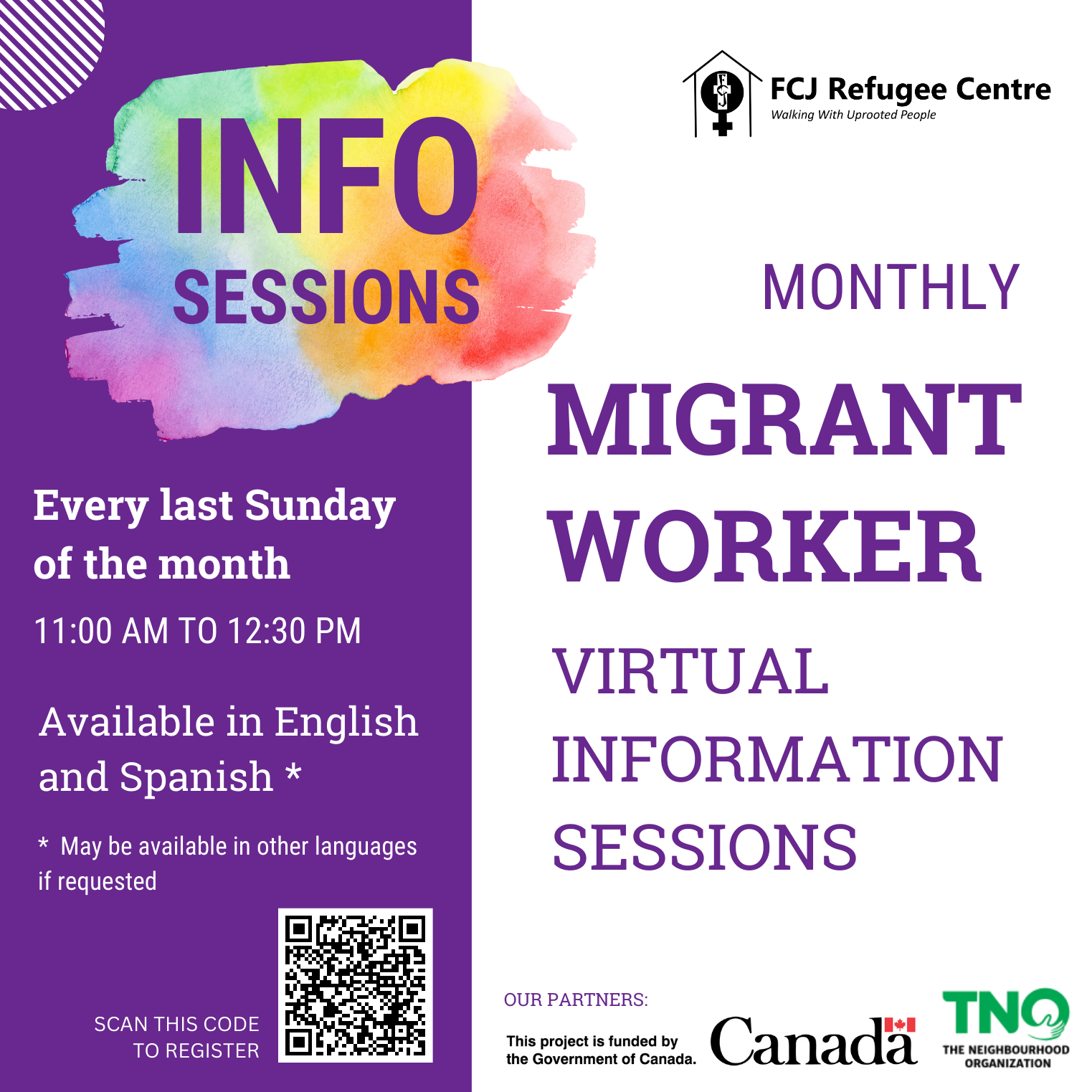 Monthly Information Sessions for Migrants Workers – FCJ Refugee Centre