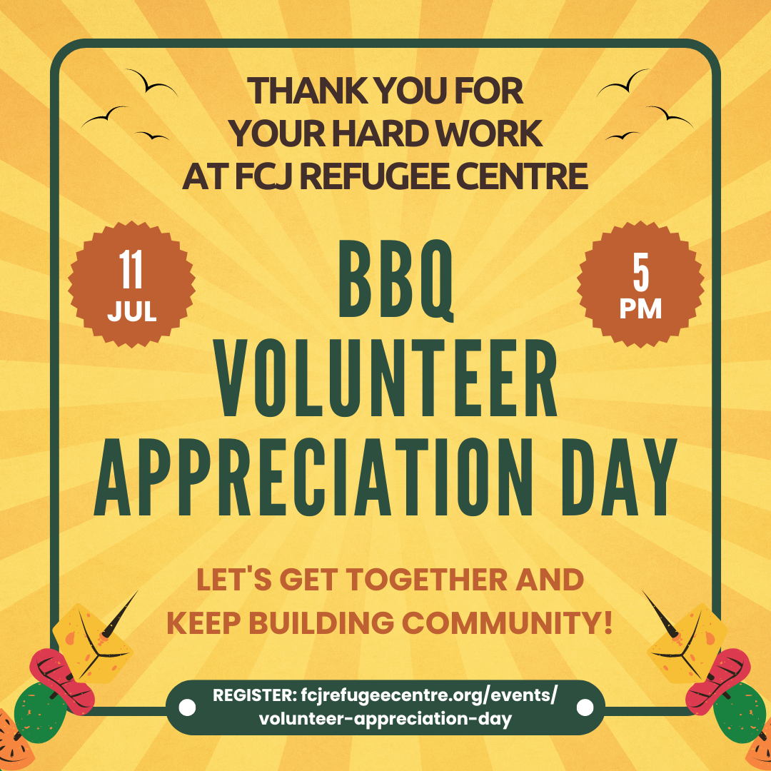 Volunteer Appreciation Day Fcj Refugee Centre